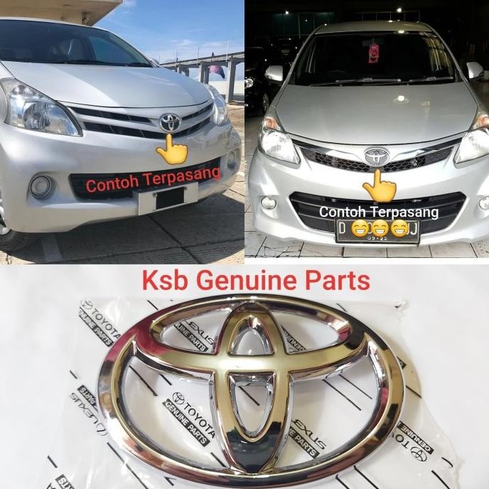 Jual Emblem Logo Depan Toyota Avanza Veloz 2012 2013 2014 2015 Original ...