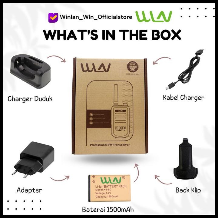 Jual Promo Ht Satuan Walkie Talkie Kd - C100U Two-Way Radio Wln Layar ...