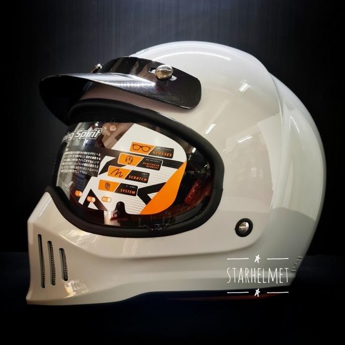 Jual Helm Ink Trooper Solid Full Face Retro | Shopee Indonesia