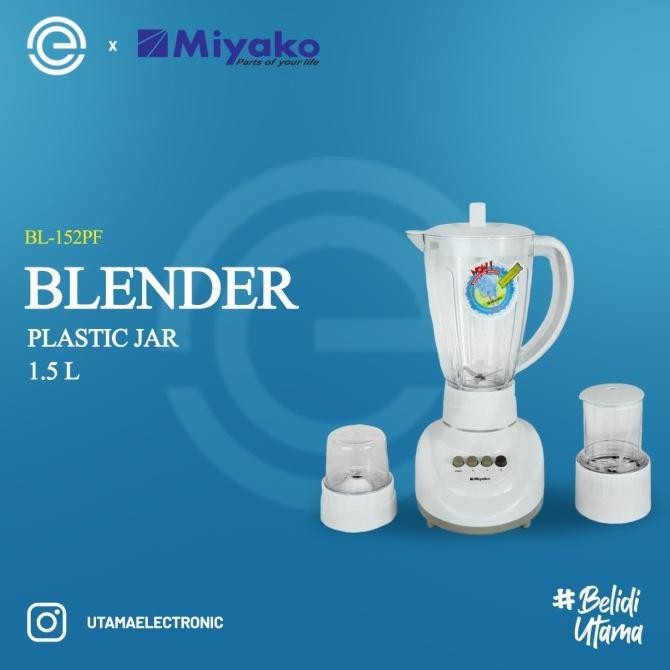 Jual Miyako Blender Plastik 1.5 Liter Bl-152Pf | Shopee Indonesia