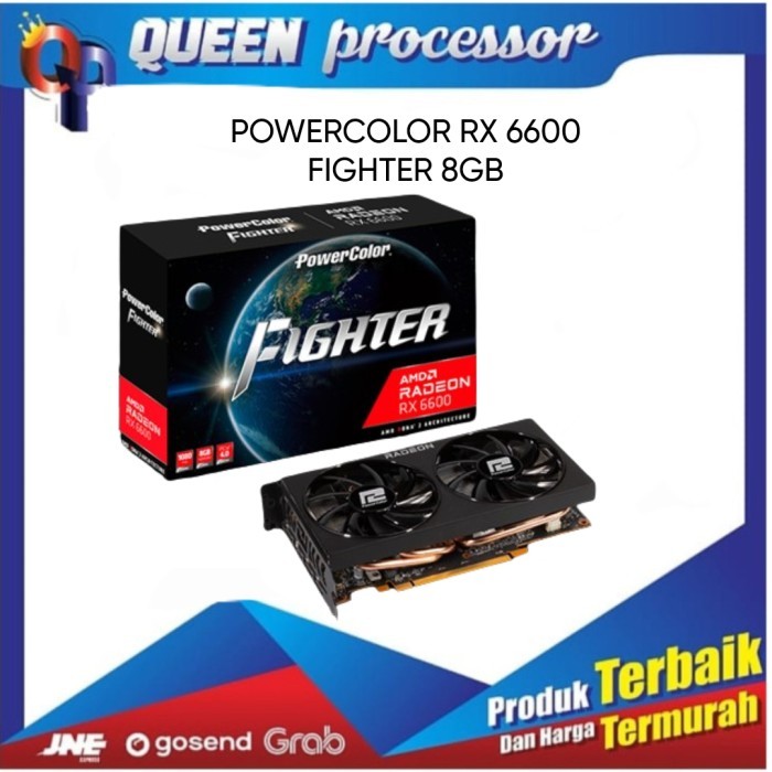 Jual Vga Powercolor Fighter AMD Radeon RX 6600 / RX6600 8GB GDDR6 128 ...