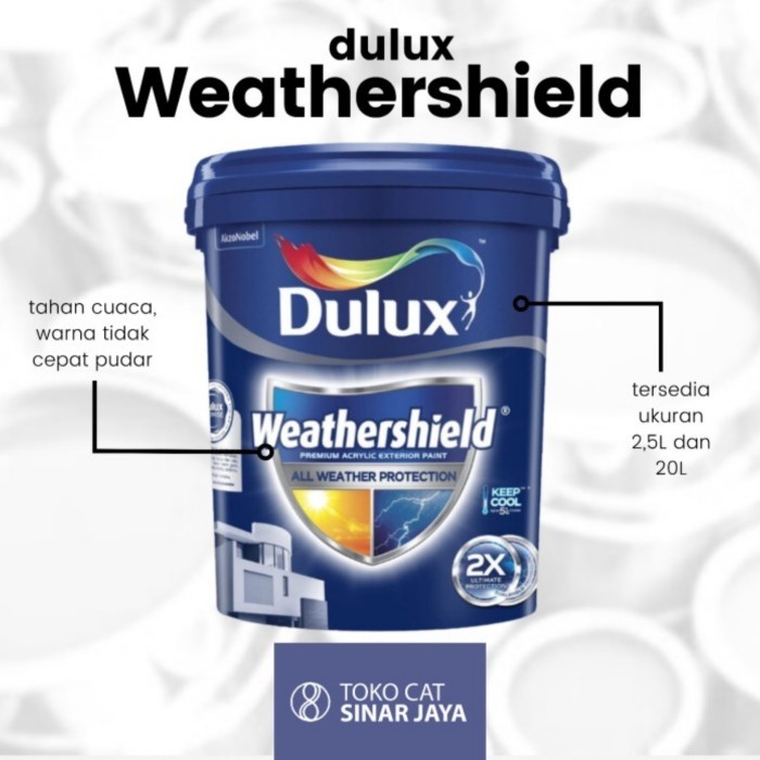 Jual Dulux Weathershield 2.5L Platinum Grey | Shopee Indonesia