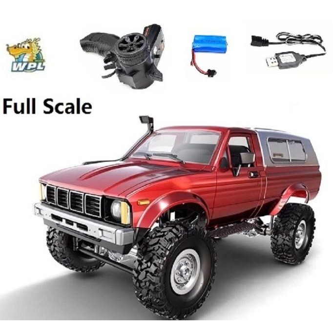 Jual Full Scale WPL C24 Upgrade C24-1 1:16 RC CAR 4WD Radio Control Off ...