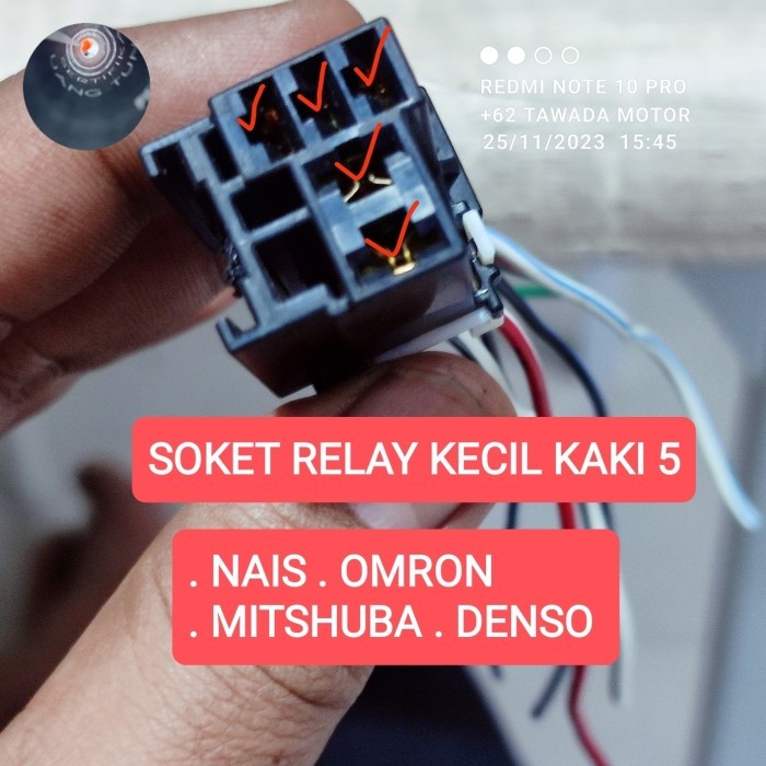 Jual Soket Untuk Relay Kaki 5 Kecil Denso Nais Omron Mitsuba Barang Langka | Shopee Indonesia