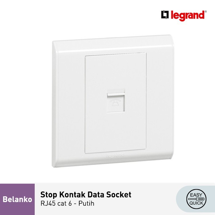 Jual Legrand Belanko - Data Socket RJ45 cat 6 - Putih | Shopee Indonesia
