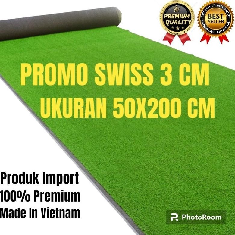 Jual Termurah Karpet Rumput Sintetis 1 Roll Ukuran 50X200 Cm Tipe Swiss ...