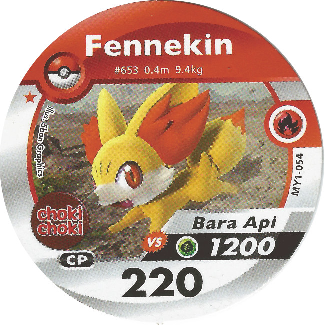 Jual Kartu Pokemon Medalion Choki Choki Fennekin | Shopee Indonesia