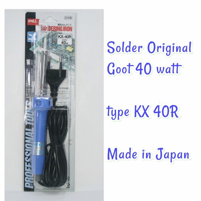 Jual Barang Ready Solder Original Goot 40 watt - Solder Goot - Made in ...