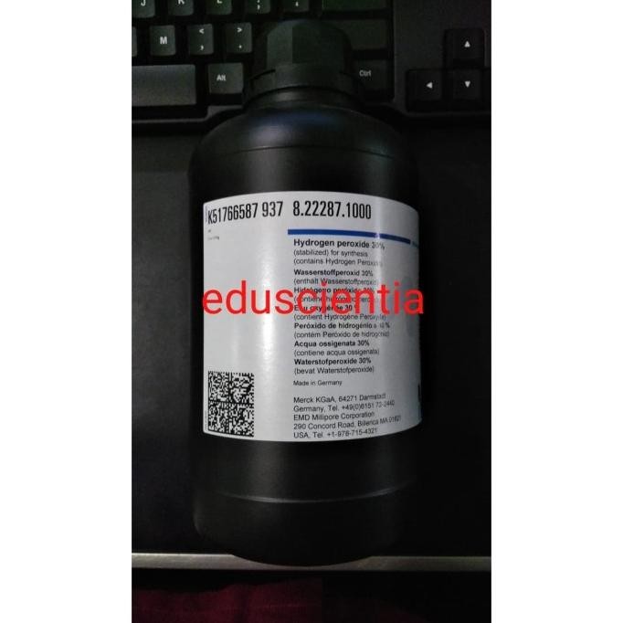 Jual HYDROGEN PEROXIDE 30%/ H2O2/ PERHYDROL, 1 LT, MERCK, 822287 ...