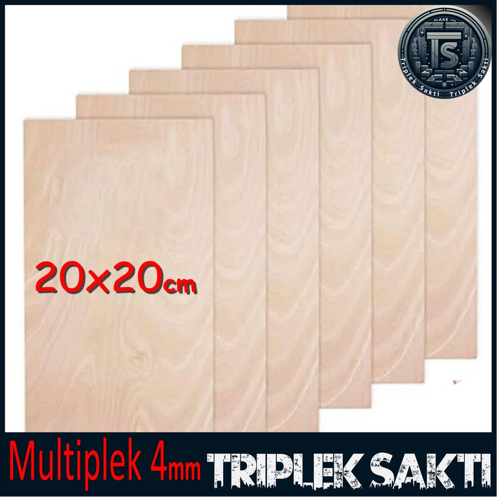 Jual Multiplek Triplek 4mm 20x20 cm ( 4 mm | 20x20cm | 20 x 20 cm ...