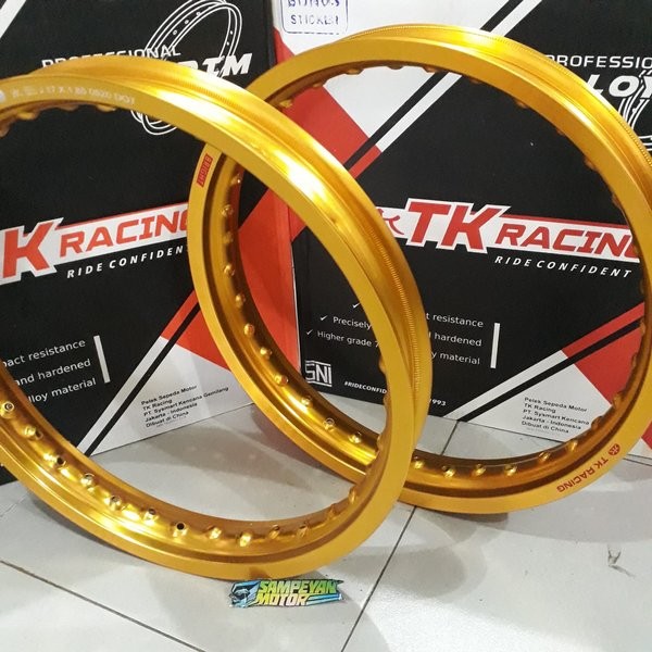 Jual Velg Tk Racing Bright Japan 140 Ring 17 Gold 36 Hole Barang Langka ...
