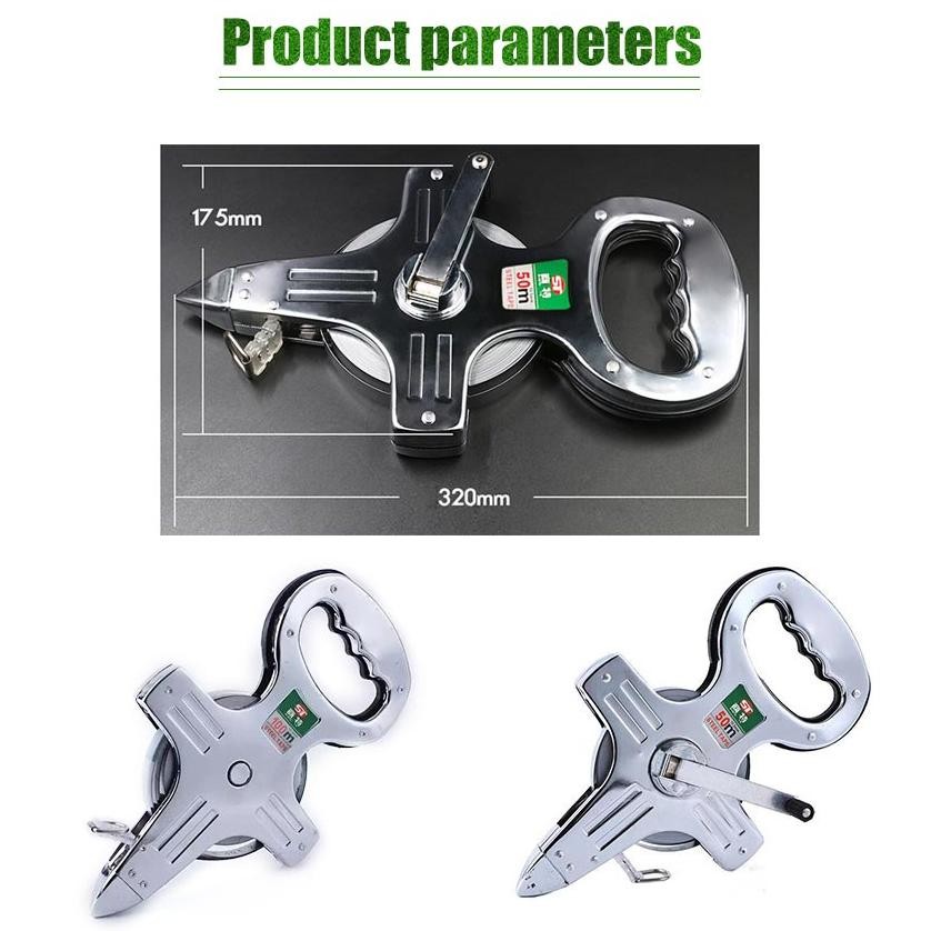 Jual Meteran 100m / 50m Meteran Tancap Tanah bahan Stainless Steel ...