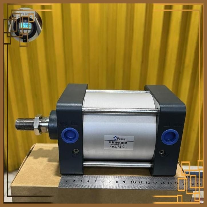 Jual [SRB] air cylinder pneumatic PAMY TBC / MSC100-50 Bore 100mm ...