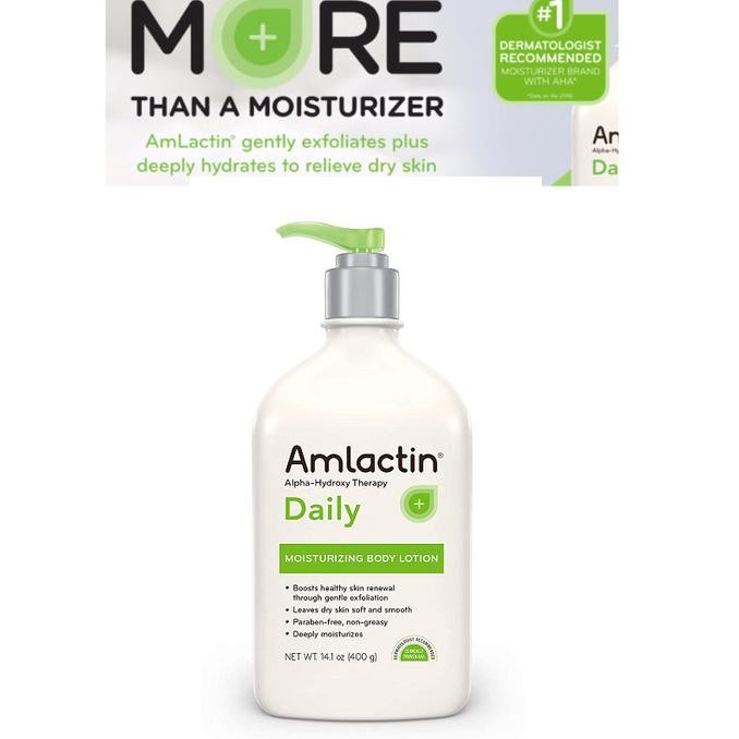 Jual Amlactin Daily Moisturizing Body Lotion 400gr with Lactic Acid AHA ...