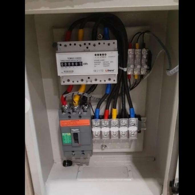 Jual PANEL Kwh Meter 100A / mccb 3phase 100A / PANEL KWH METER MAX 100 ...