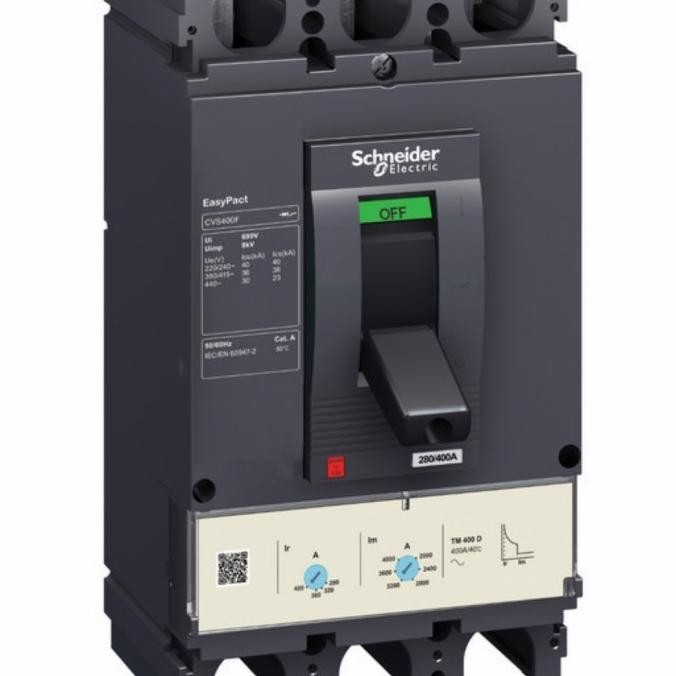 Jual MCCB SCHNEIDER CVS400F 36KA 3P 320A 400A | Shopee Indonesia