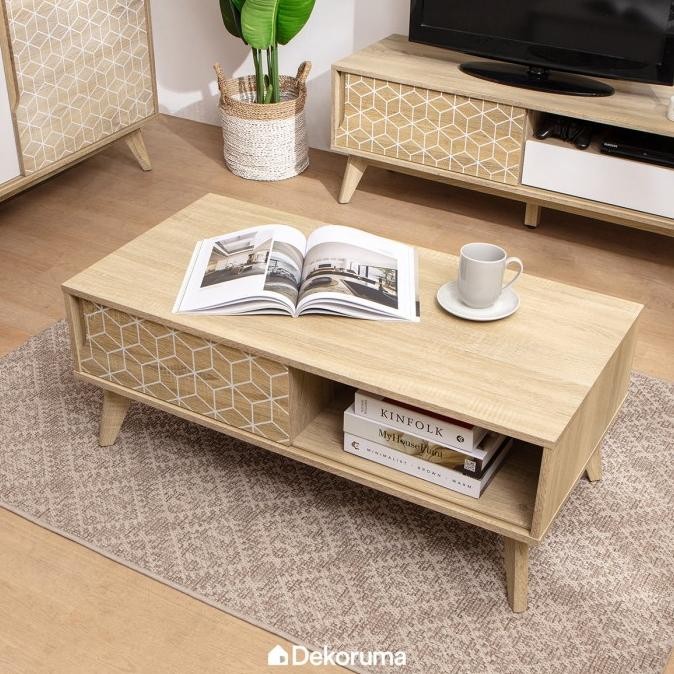 Jual Dekoruma NOMURA Meja Tamu Kayu Minimalis Putih / Coffee Table ...