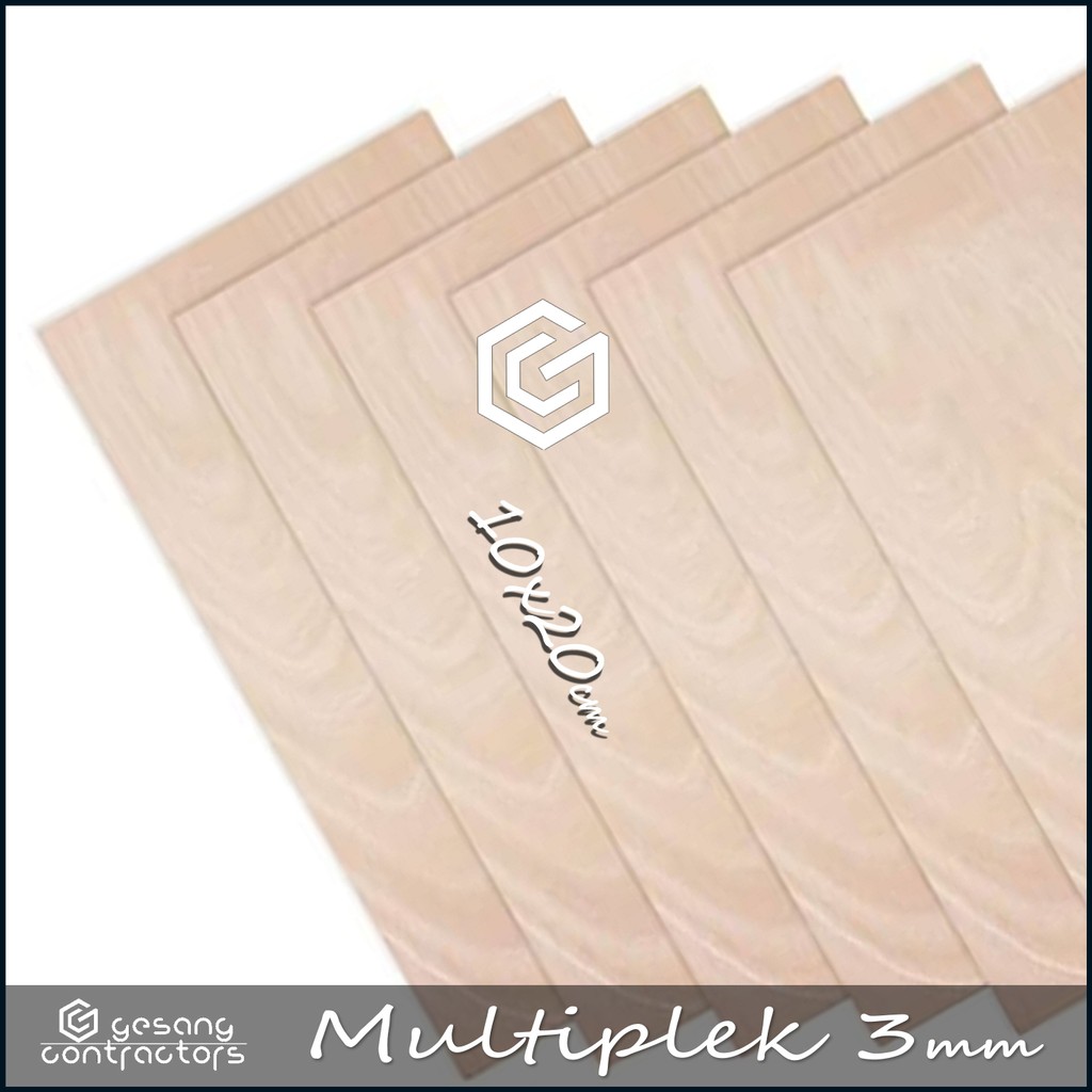 Jual Triplek 3mm 10x20 cm ( Multiplek 3mm | 3 mm | 10x20cm | 20x10cm ...