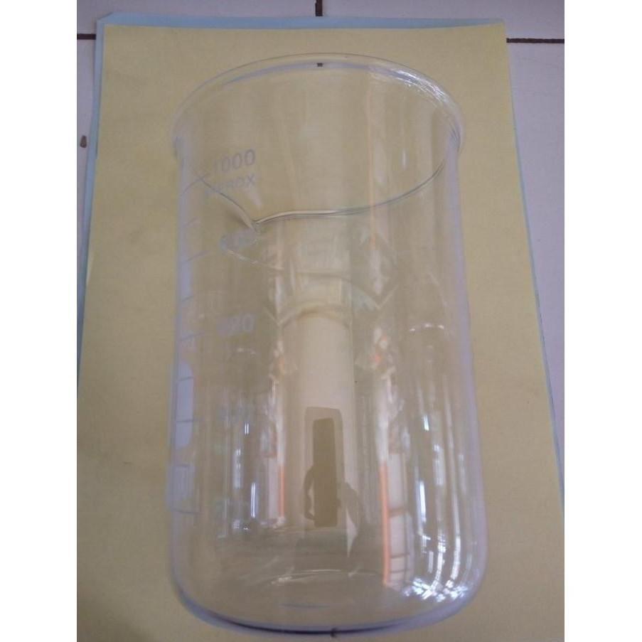 Jual BEAKER GLASS RRC KACA 2000ML / BEAKER UKUR 2000ML / BEAKER 2 LITER ...