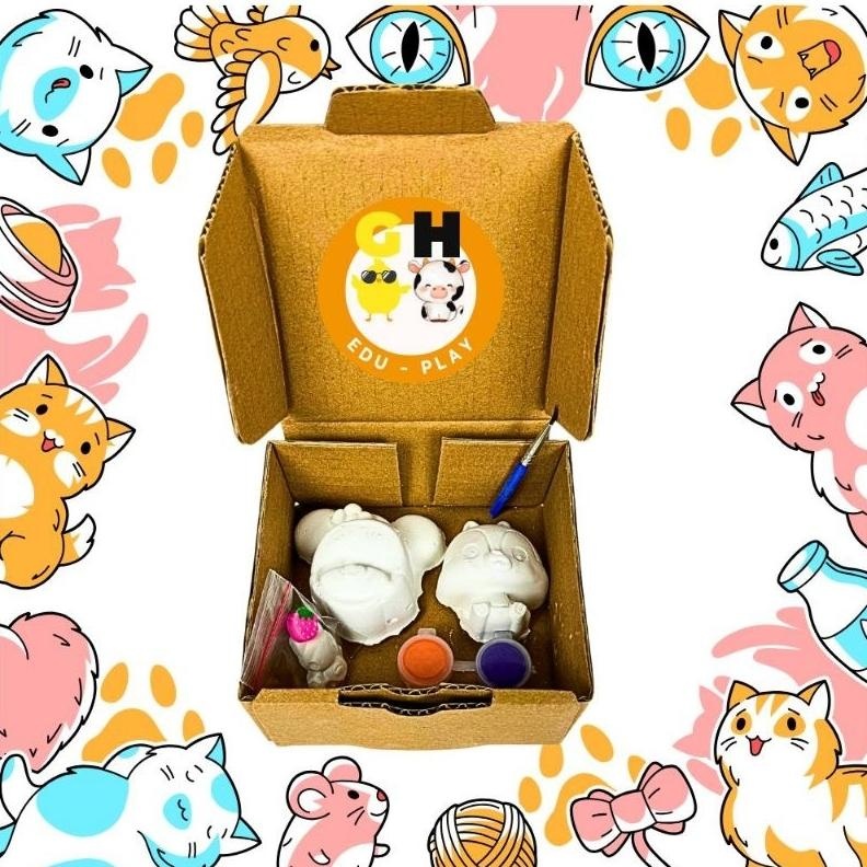 Jual Dapatkan Set Melukis Gipsum 3 Patung Lukis Gypsum Painting Kit ...