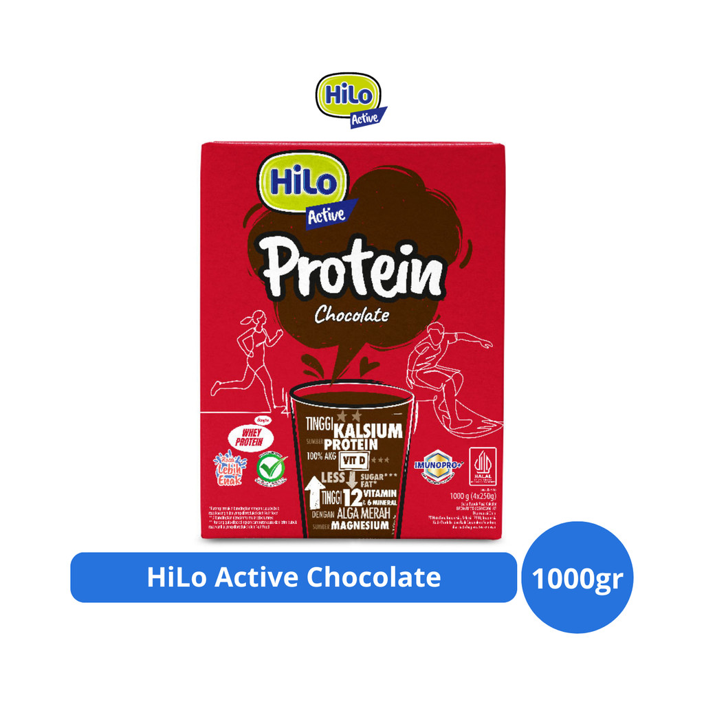 Jual HiLo Active Protein Chocolate 1000gr | Shopee Indonesia