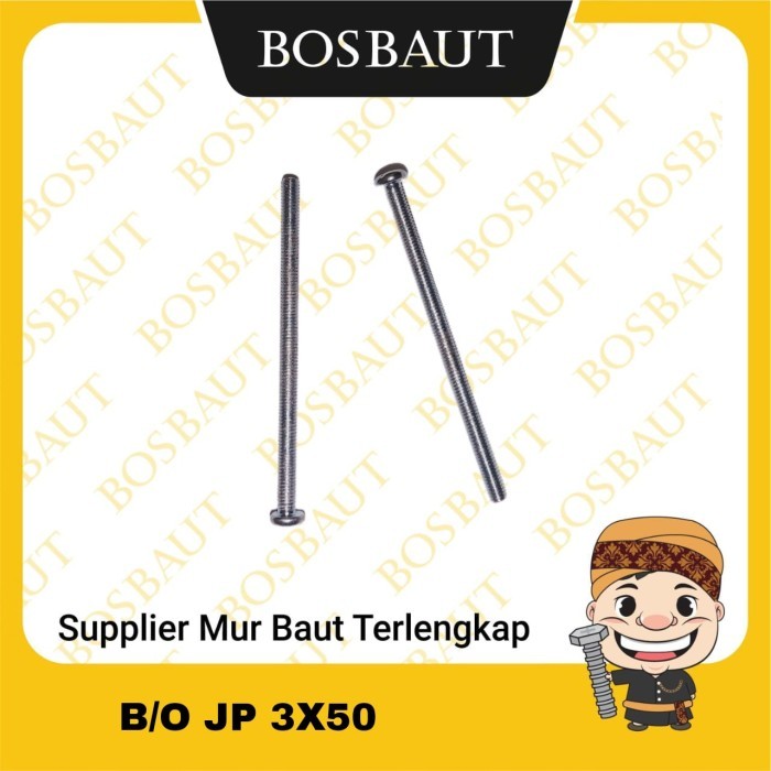 Jual BAUT BESI OBENG PLUS PENTUL - BAUT JP KEPALA OBENG GALVANIS ...