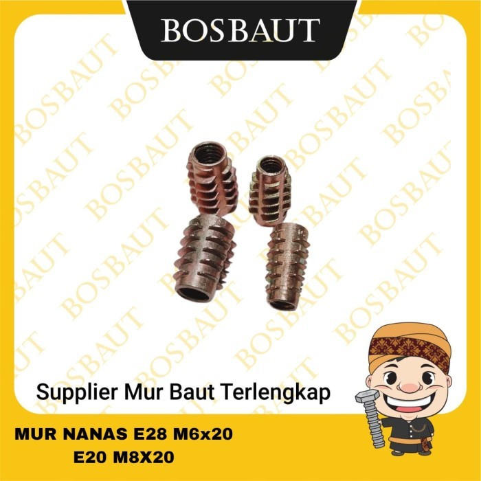 Jual MUR NANAS / MUR TANAM FURNITURE INSERT KNOCKDOWN CAKAR BAUT E28 ...