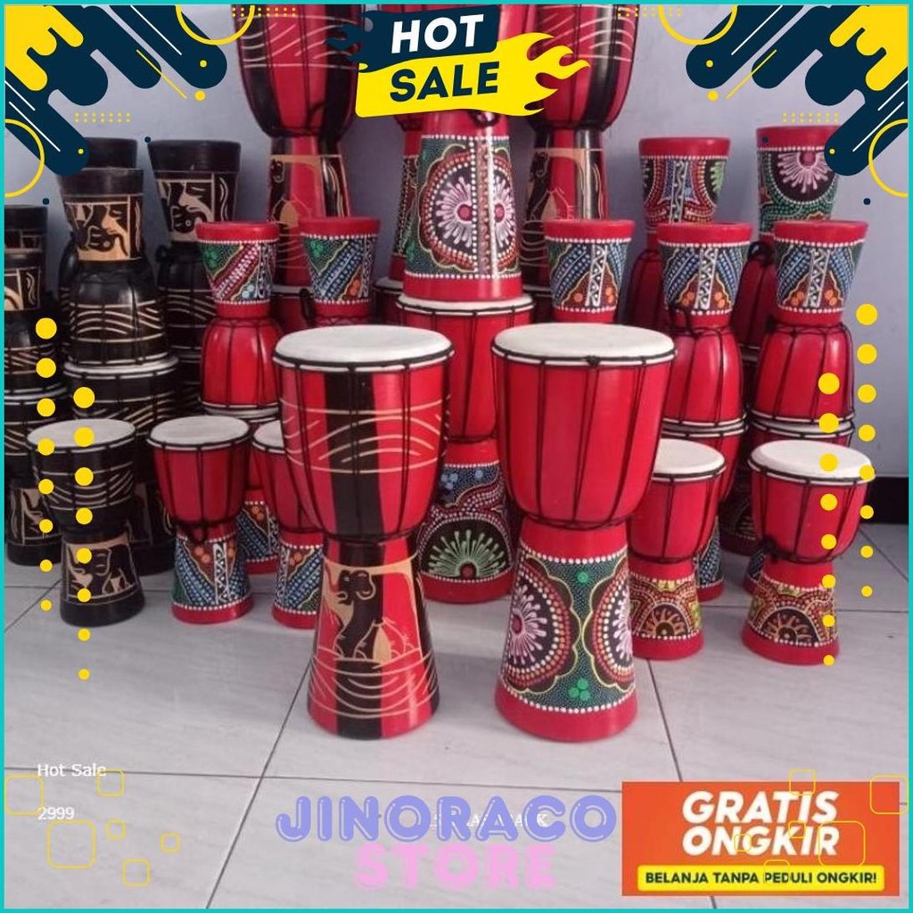 Jual Kendang Gendang Djimbe 40Cm Mainan Anak Alat Musik Tradisional ...