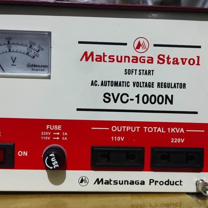 Jual Stabilizer Matsunaga 1000 Watt - Stavol Svc-1000N - Matsunaga 1000Va Baru!! | Shopee Indonesia