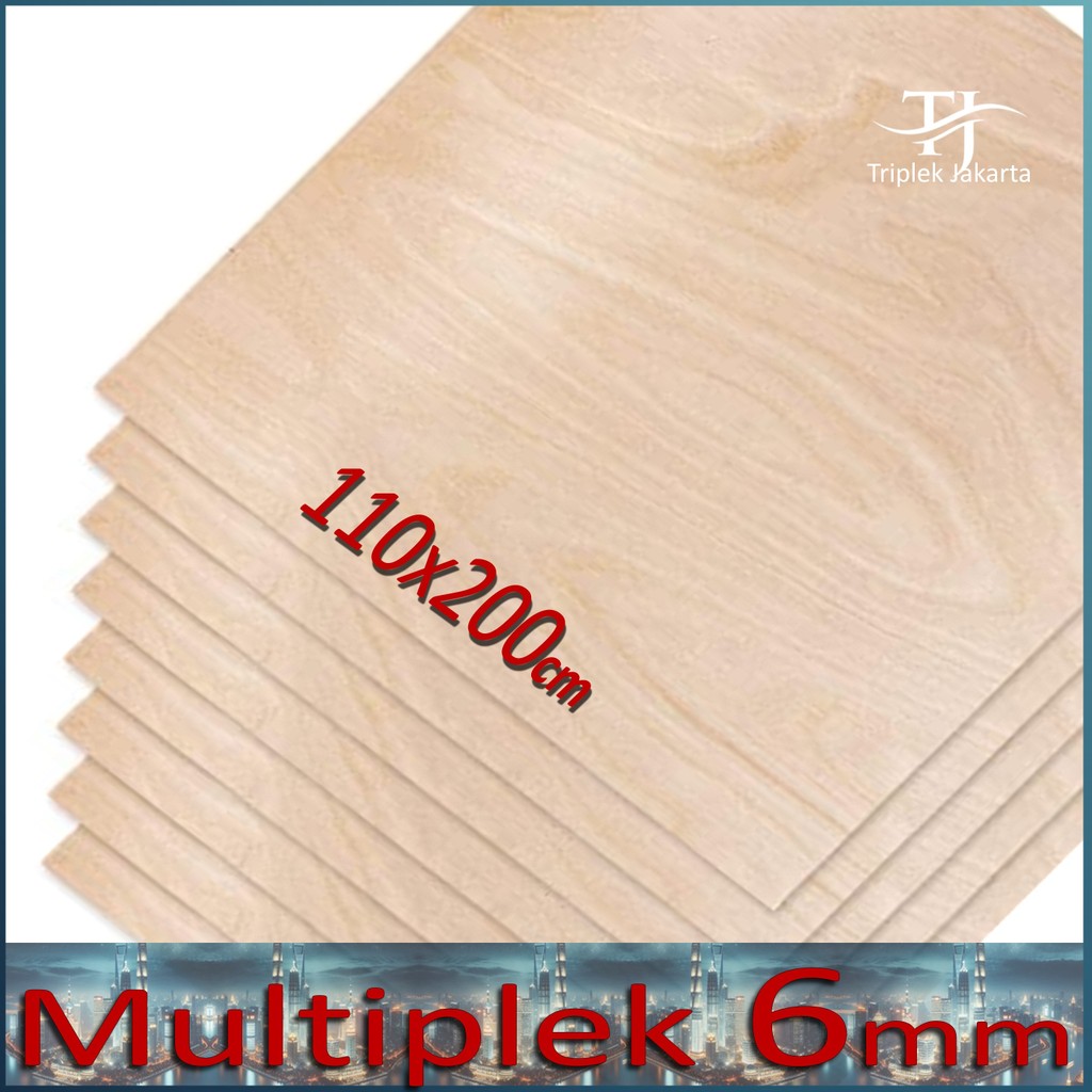 Jual Multiplek/Triplek 6mm 110x200 cm ISI 2 LEMBAR | Shopee Indonesia
