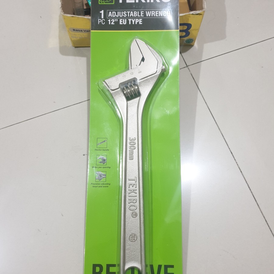 Jual KUNCI INGGRIS TEKIRO 12" KUNCI BACO ADJUSTABLE WRENCH TEKIRO 12 ...