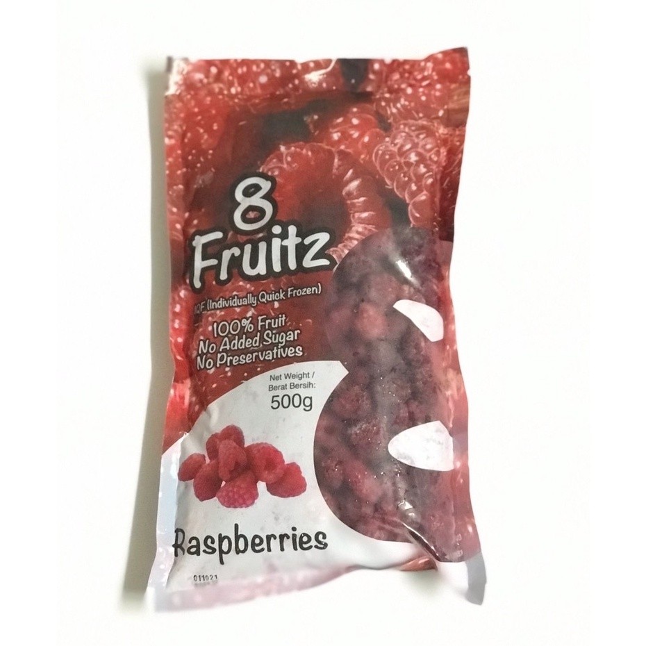 Jual 8 Fruitz IQF Raspberry Frozen 500 gr | Shopee Indonesia