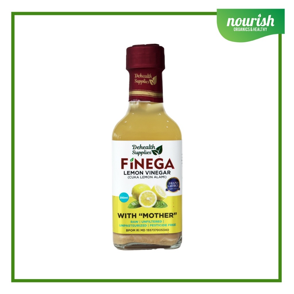 Jual Finega, Lemon Vinegar with Mother / Cuka Lemon alami 250ml ...