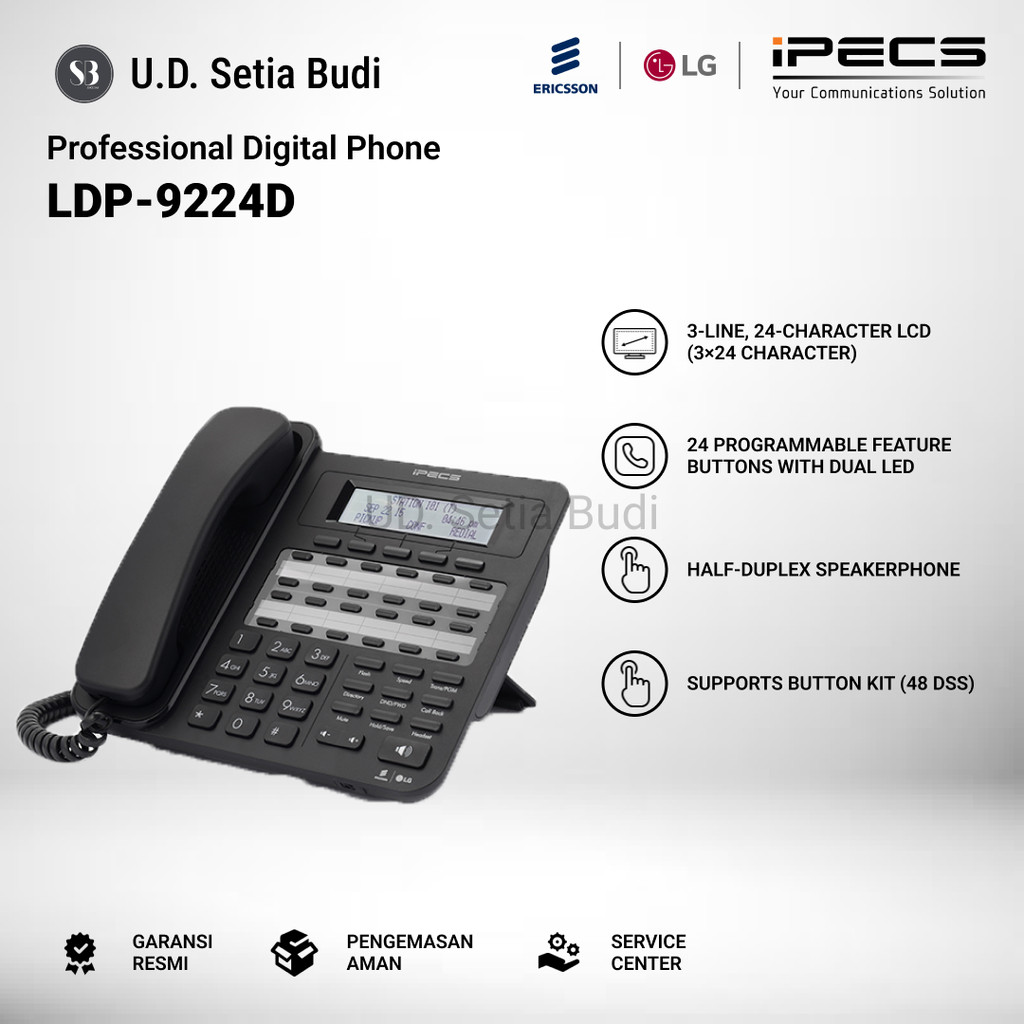 Jual Professional Digital Phone 24 Keys Ericsson-LG iPECS LDP-9224D ...