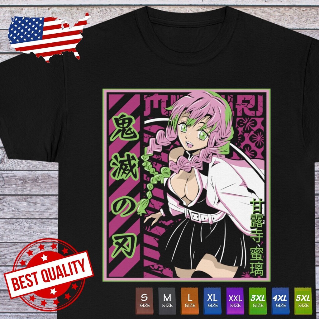 Jual Pakaian Anime Waifu Pembunuh Iblis Mitsuri Kawaii Kaus Jepang ...