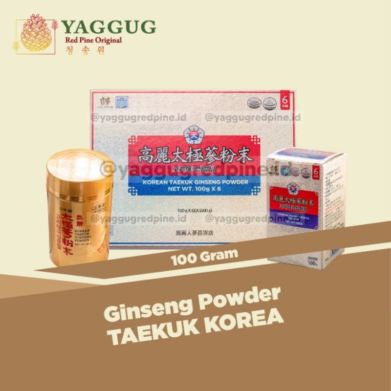 Jual Ginseng Korea Powder Taekuk 100 Gram | Shopee Indonesia