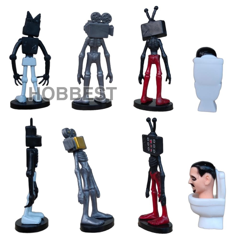 Jual VIRAL Action Figure SKIBIDI TOILET set - Miniatur Pajangan Mainan ...