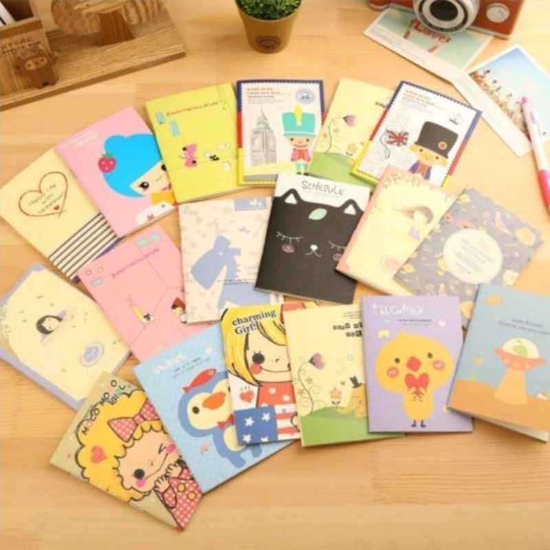 Jual Buku Tulis Mini Notebook Mini persegi buku catatan note book kecil ...