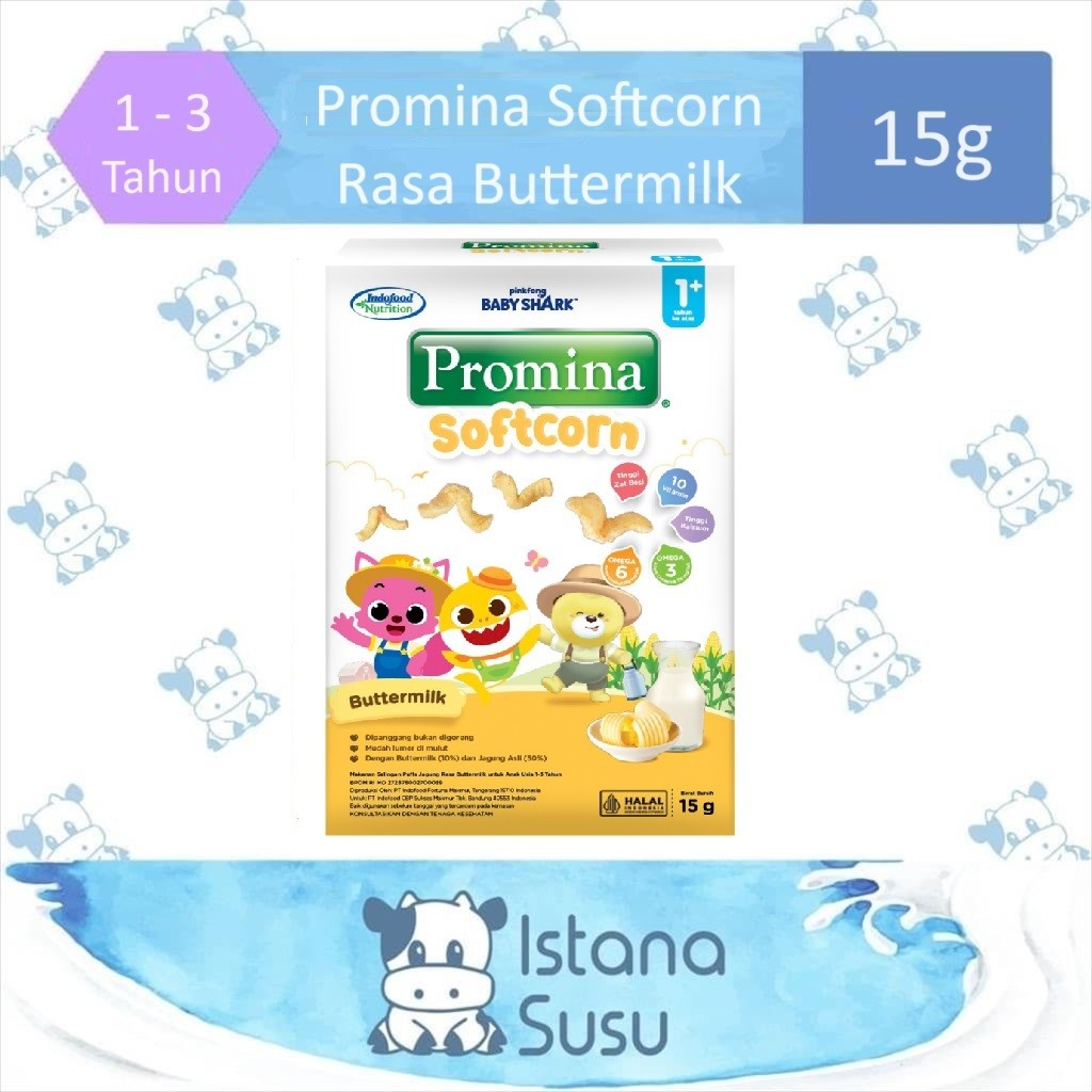 Jual Promina Softcorn Snack Puff Jagung Rasa Buttermilk / Strawberry ...