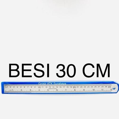 Jual PENGGARIS BESI 30 CM / Garisan BESI Stainless Steel 30 CM | Shopee Indonesia