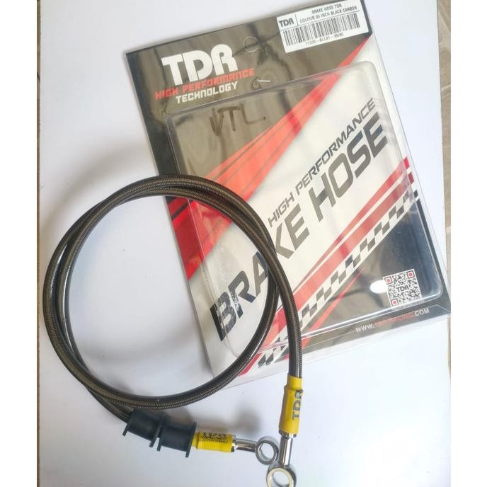 Jual BRAKE HOSE SELANG REM TDR RACING BLACK CARBON 35 INCH | Shopee Indonesia