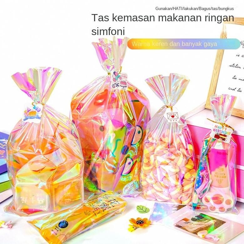 Jual [ ISI 50PCS ] Plastik Ultah Ulang Tahun Rainbow Plastik Opp Kado ...