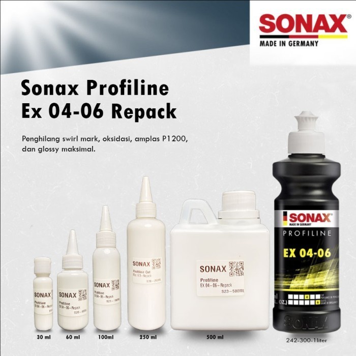 Jual Sonax Profiline EX 04-06 Repack Dual Action Step 2 Finishing Kompon Penghilang Goresan ...