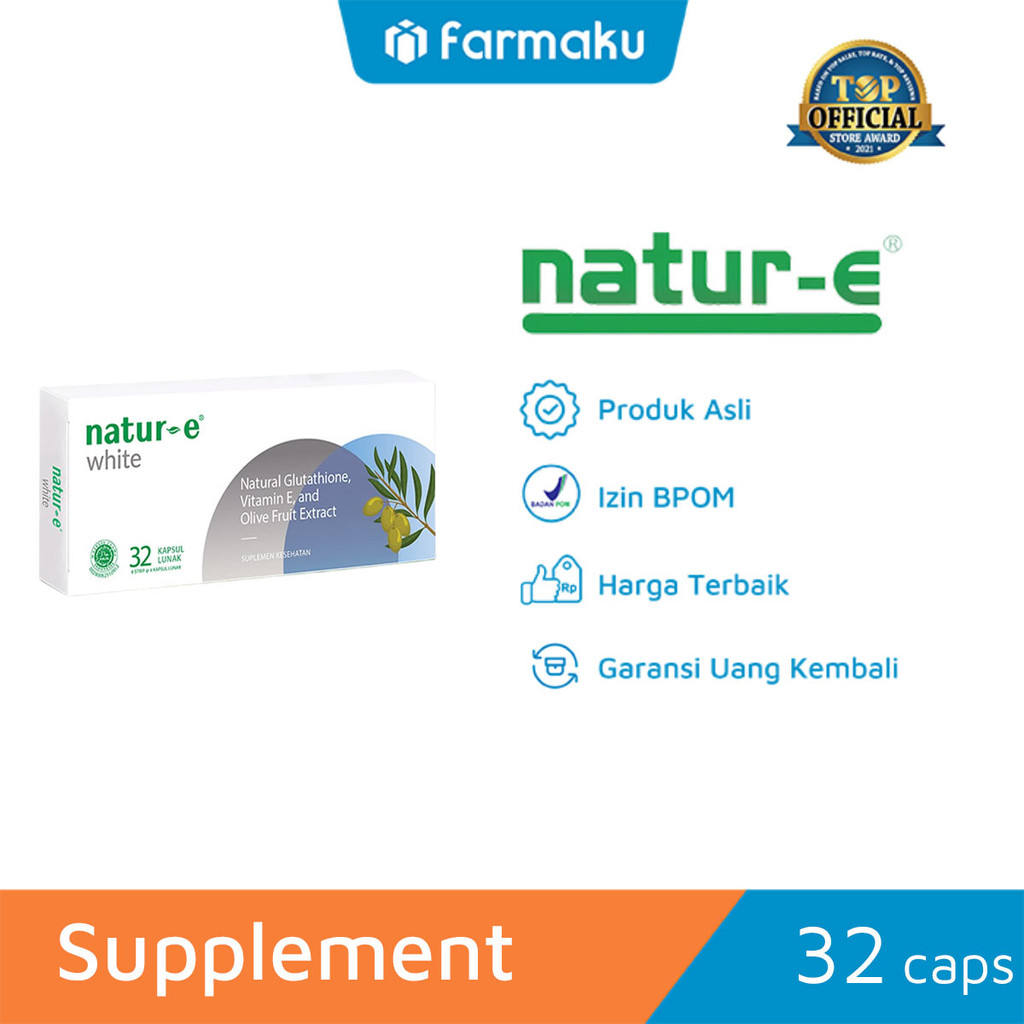 Jual Natur-E White Isi 32 Kapsul - Suplemen Vitamin E untuk Kulit ...