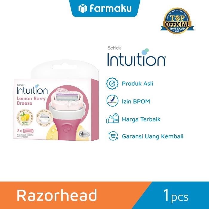 Jual Schick Razorhead Intuition Lemon Berry Breeze Refill | Shopee Indonesia