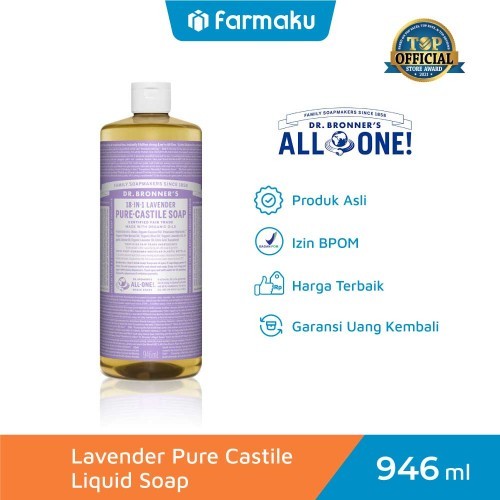 Jual Dr. Bronner's Sabun Cair Organik Lavender Pure Castile 946ml | Shopee Indonesia