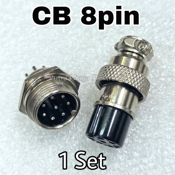 Jual Baru (1 Set) Konektor CB 8p Male Female 8pin Connector CB 8 pin putr4n Buru Order | Shopee ...