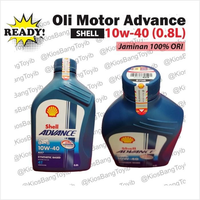 Jual Oli Motor Bebek Matic Original Shell Advance 10W-40 (0.8L ...
