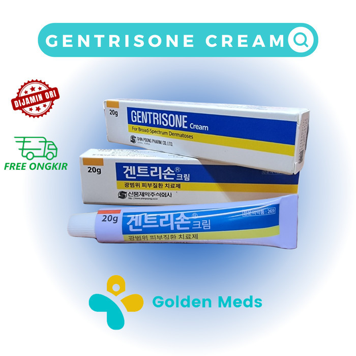 Jual Gentrisone Cream Korea Krim Gentrison Biru Salep Kulit & Jerawat ...