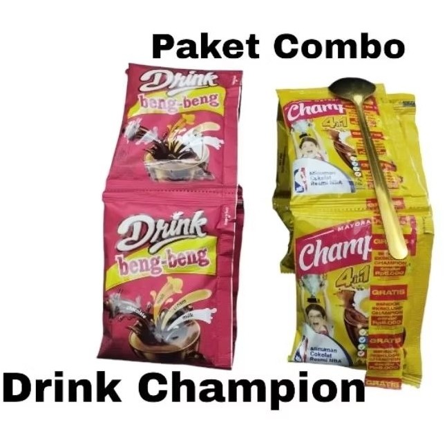 Jual Paket Combo Drink Beng-Beng 10bungkus + Mayora Champion 10bungkus ...